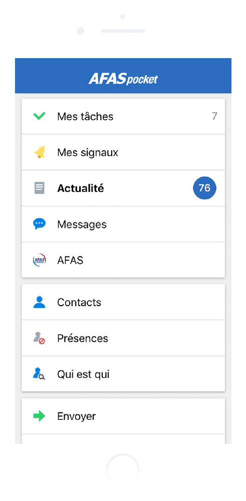 Pocketapp FR - AFAS Software Belgique